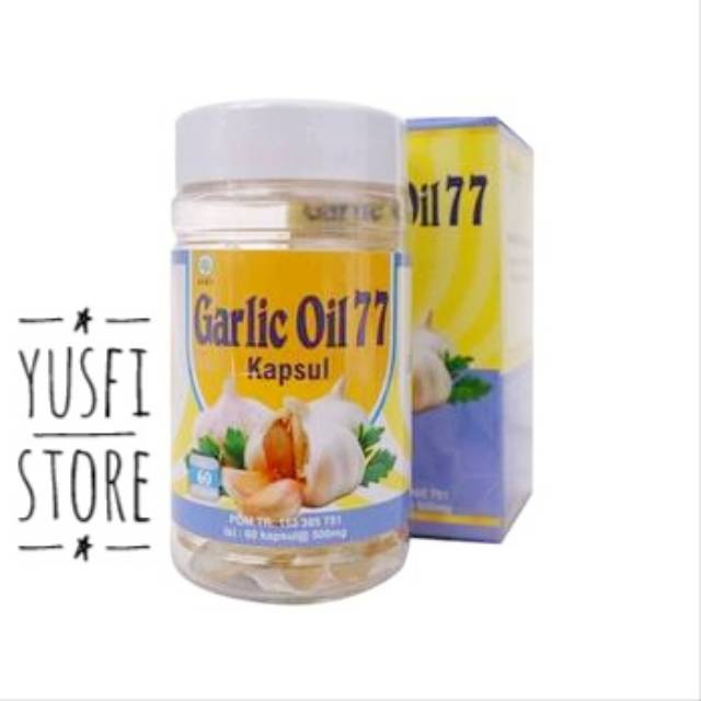 Jual Garlic Oil 77 Isi 60 Kapsul Minyak Bawang Putih Anti Oksidan ...