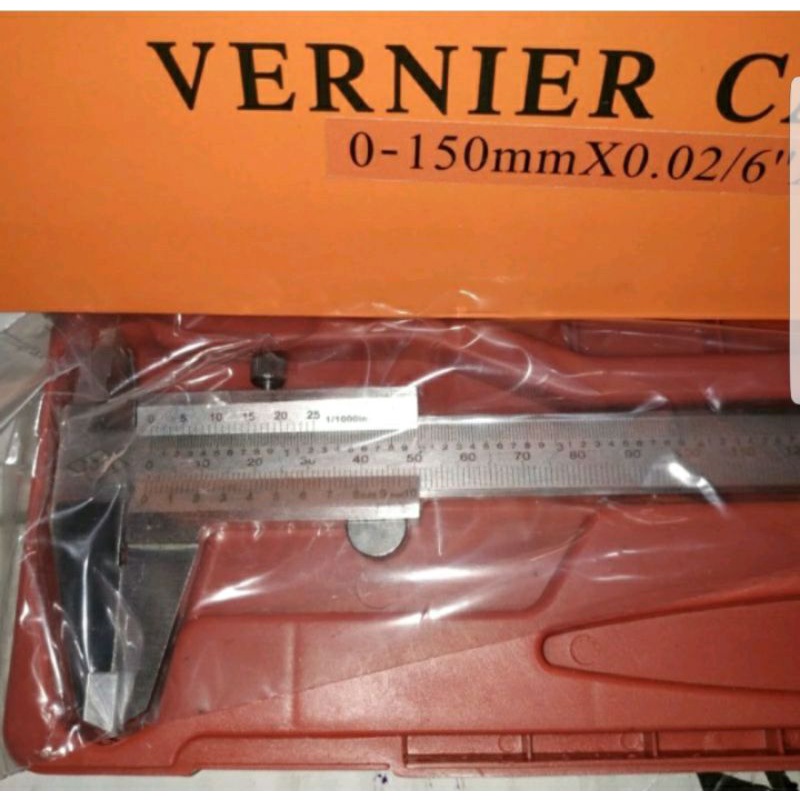 Jual sigmat jangka sorong manual 6 inch vernier caliper jangka Sorong alat ukur | Shopee Indonesia