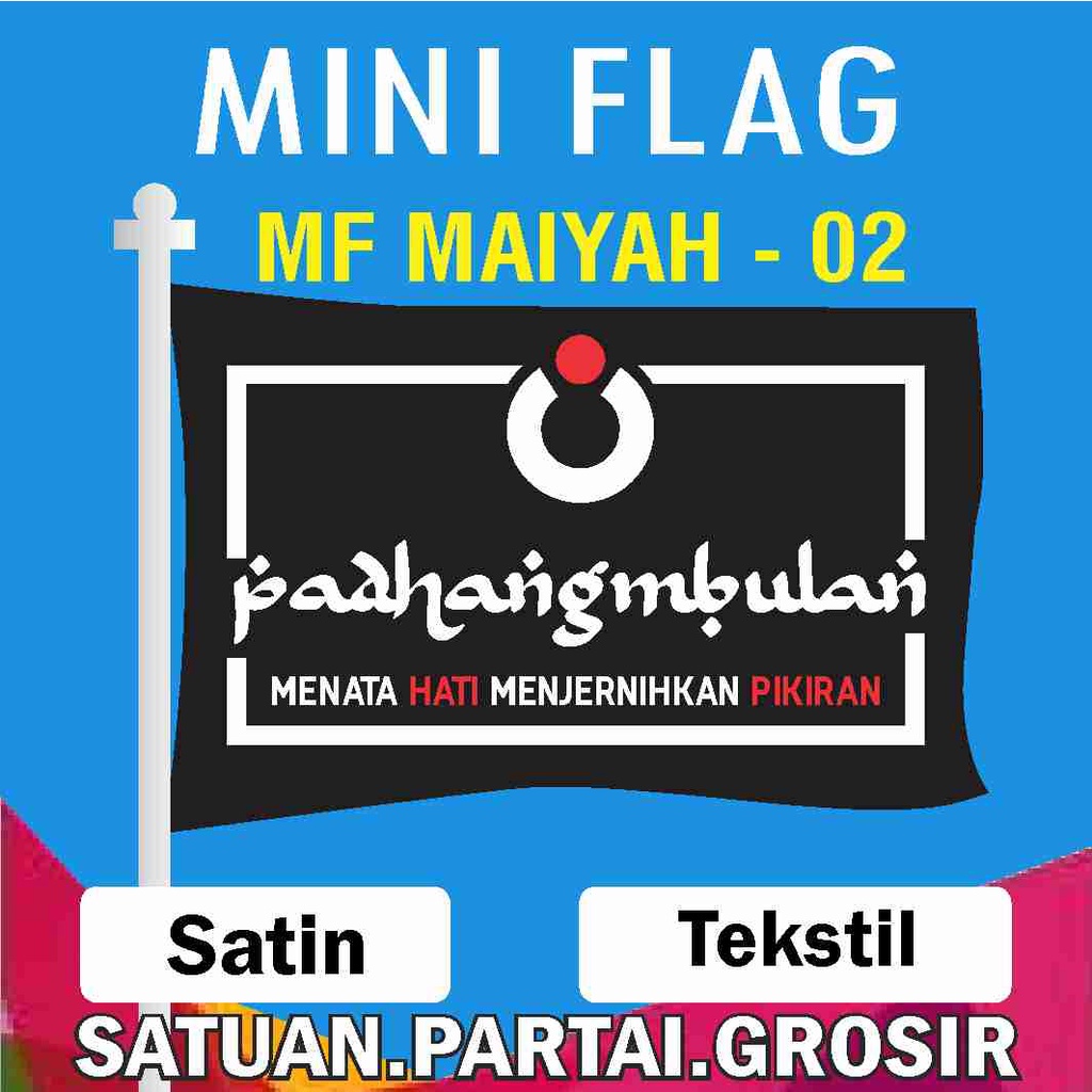 Jual CETAK MINI FLAG MOTIF MAIYAH / BENDERA MINI MAIYAH MOTIF / BENDERA ...