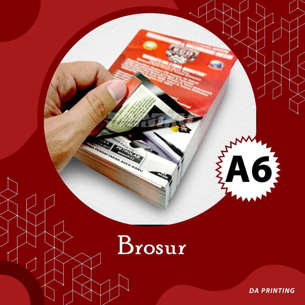 Jual [DA PRINTING] Cetak Brosur / Leaflet/ Selebaran Ukuran A6 500pcs ...