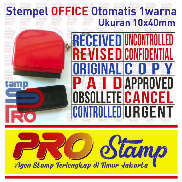 Jual Stempel Flash Otomatis / Stempel Text 1 Warna | Shopee Indonesia