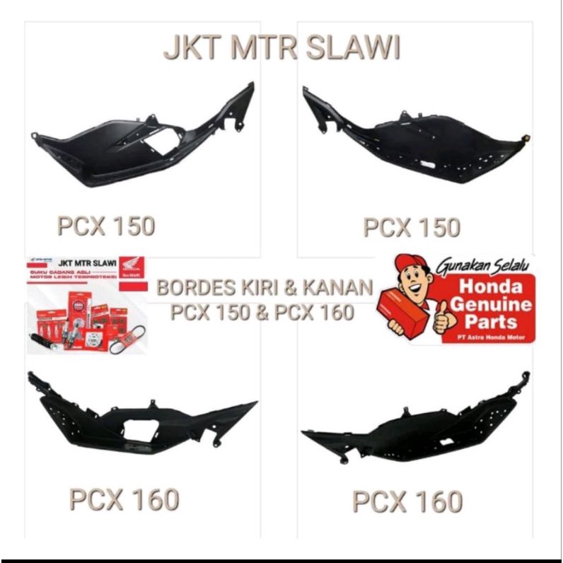 Jual Step floor bordes cover pijakan kaki new pcx 150/pcx 160 ori honda ...