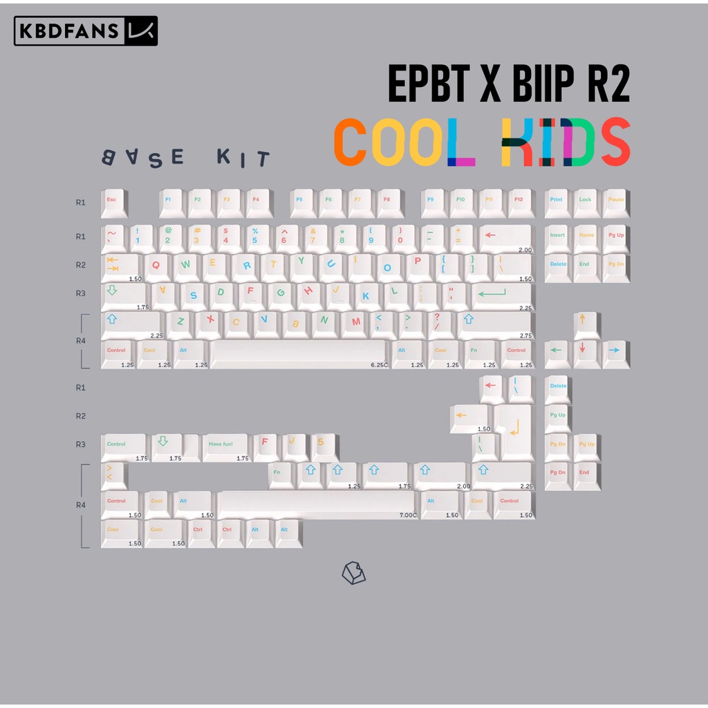 Jual COOL KIDS KEYCAPS SET R2 EPBT X BIIP - Original EPBT | Shopee ...