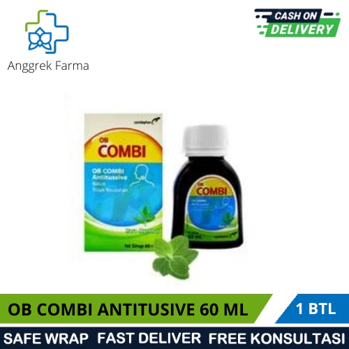 Jual OB COMBI ANTITUSIVE 60 ML/ BATUK TIDAK BERDAHAK/ALERGI/OBAT BATUK ...