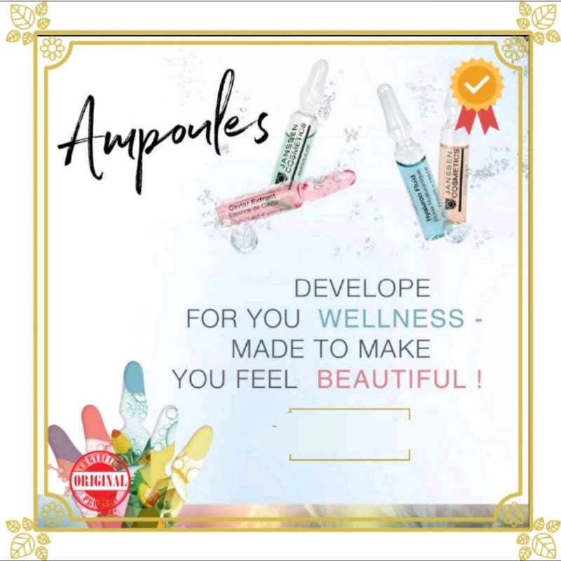 Jual PROMO! Serum JANSSEN Ampul ( Box isi 7 X 2 ML ) Original JANSSEN ...