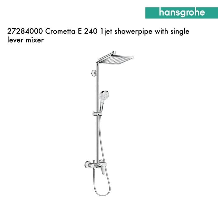 Jual Hansgrohe Crometta E 240 1jet Showerpipe with Single Mixer ...