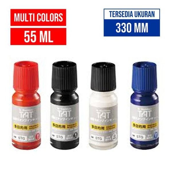 Jual Tinta TAT / Shachihata TAT Ink 55 ml Tinta Permanen / Permanent ...