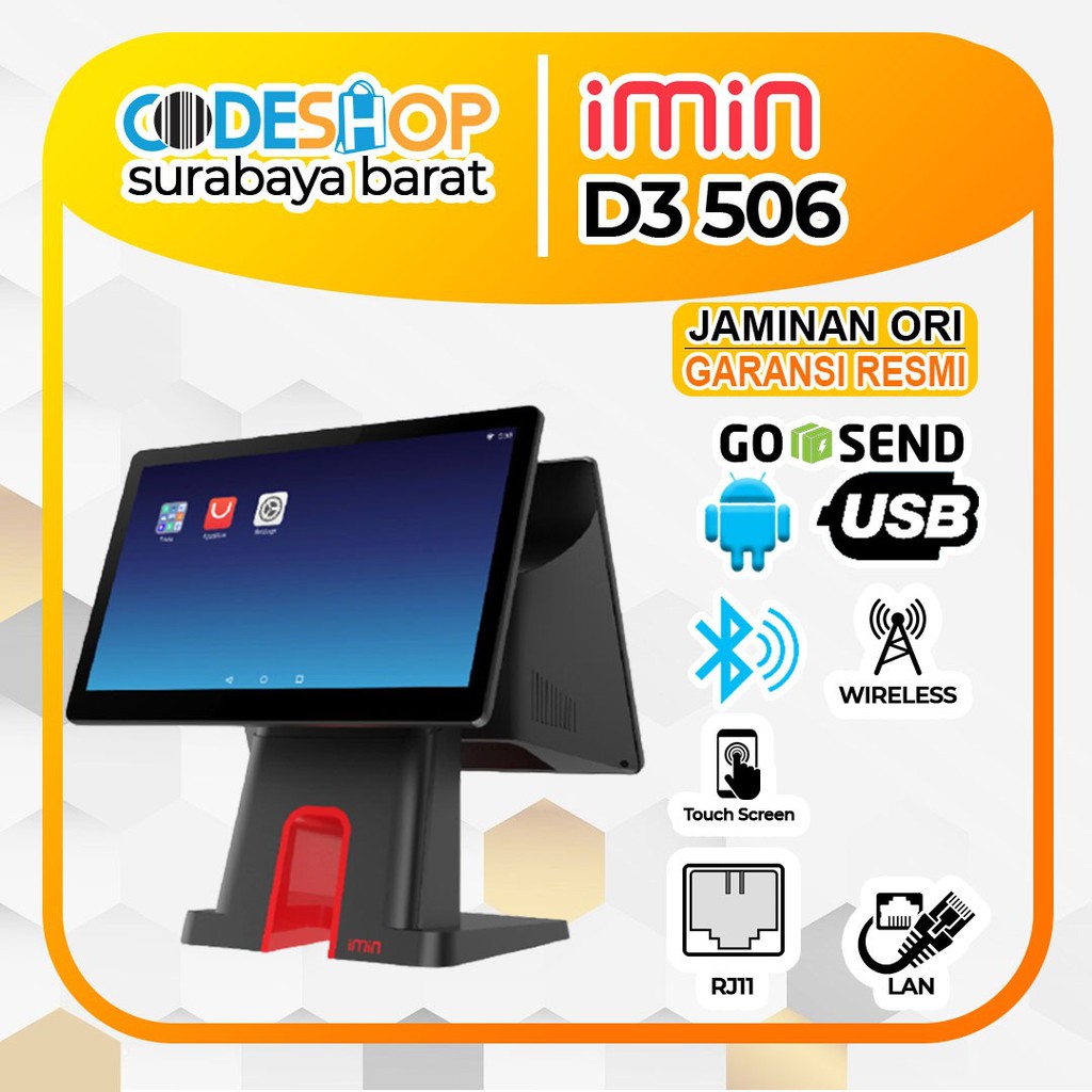 Jual MESIN KASIR ANDROID IMIN D3 506 / D3-506 DUAL LAYAR 15,6" TOUCHSCREN (2GB/16GB) | Shopee ...