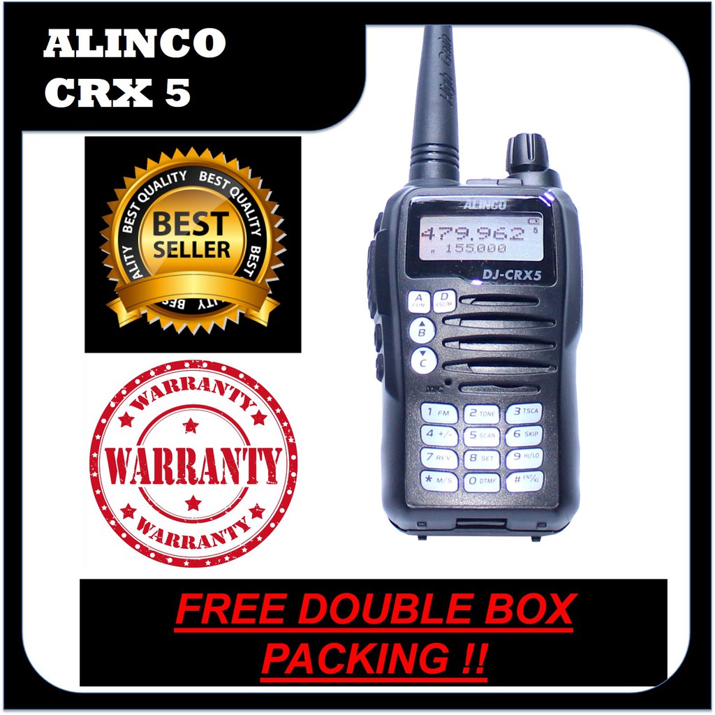 Jual HT Alinco DJ CRX 5 / Jual HT Alinco DJ-CRX5 Dual Band / HT Alinco DJ CRX5 Garansi 1 Tahun ...