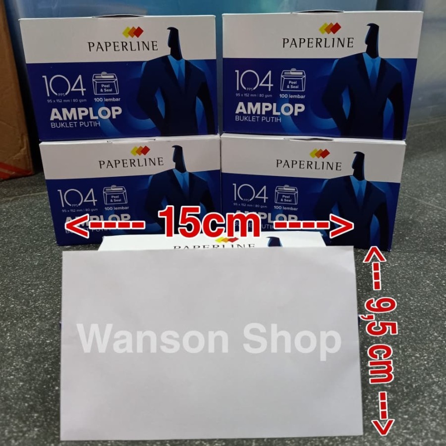 Jual AMPLOP PAPERLINE 104 POLOS / ENVELOPE 104 PPS POLOS | Shopee Indonesia