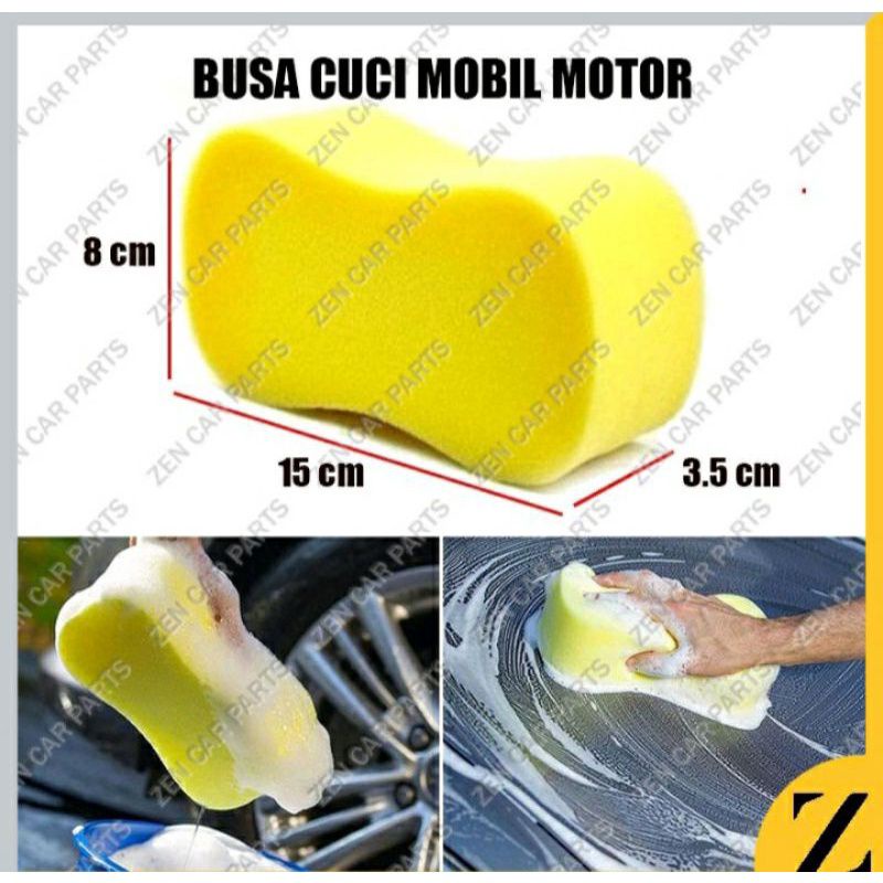 Jual Busa Spon Cuci Mobil Dan Motor Daya serap tinggi | Shopee Indonesia