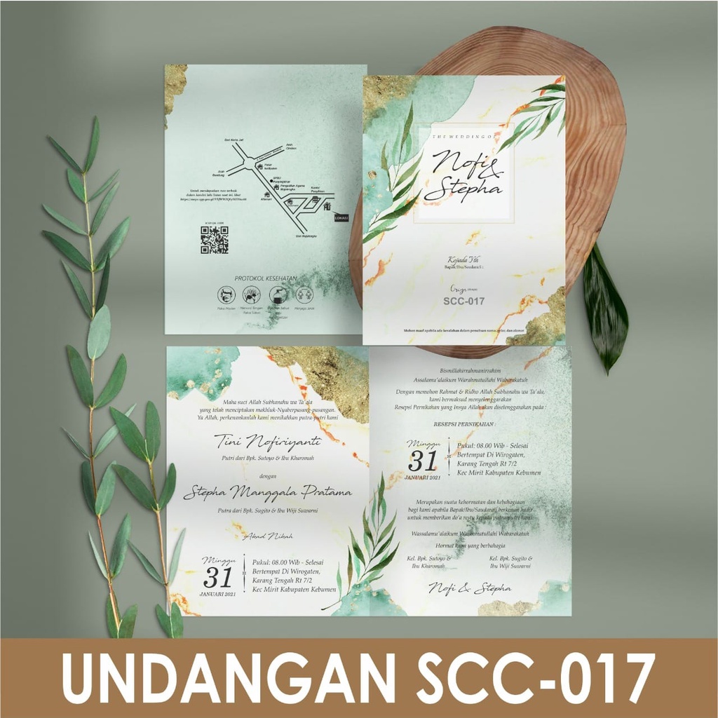 Jual SCC 017 Blanko Undangan | Blangko Undangan | Undangan Murah | Shopee Indonesia