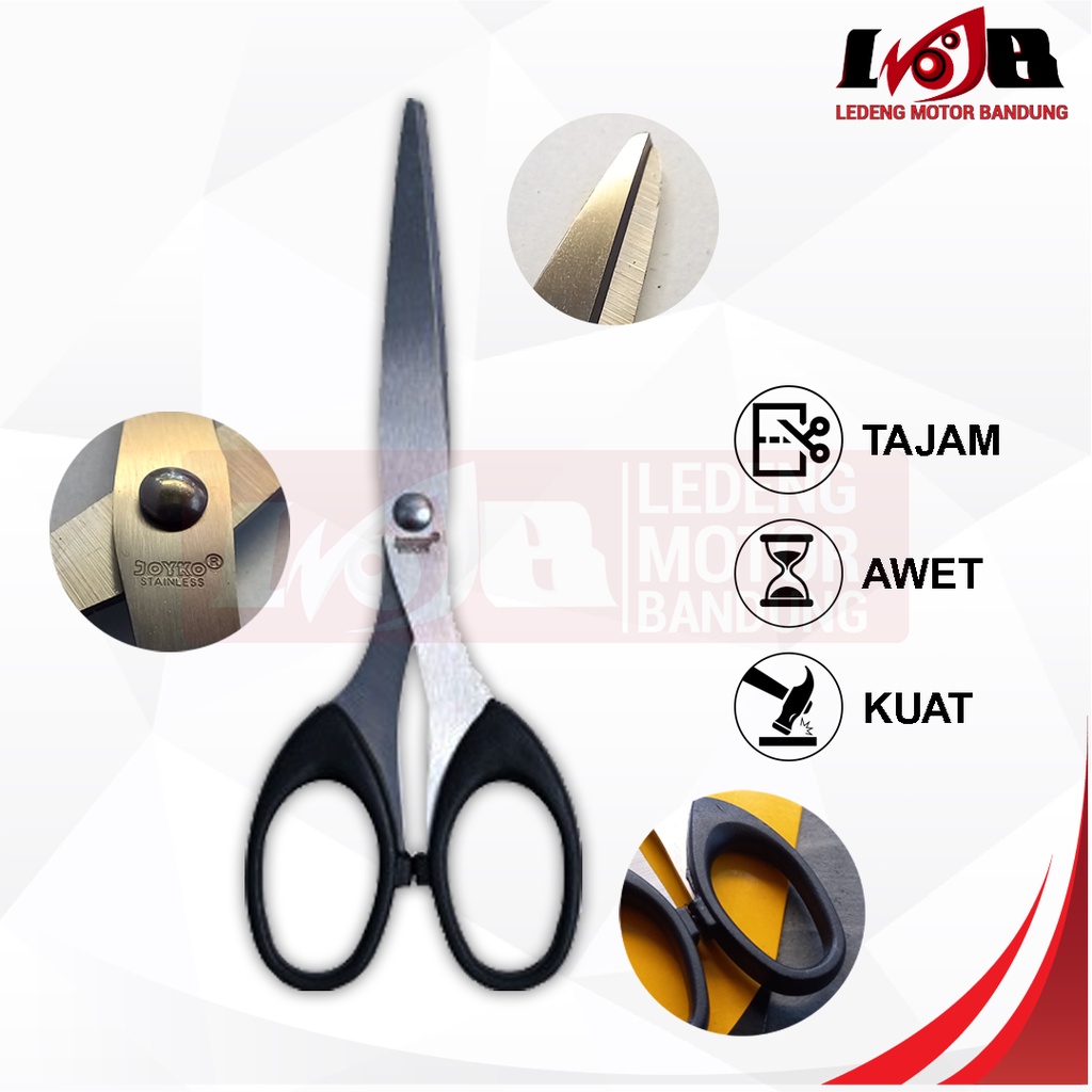 Jual Joyko Gunting Sedang SC 838 Stainless Steel Scissors Pemotong ...
