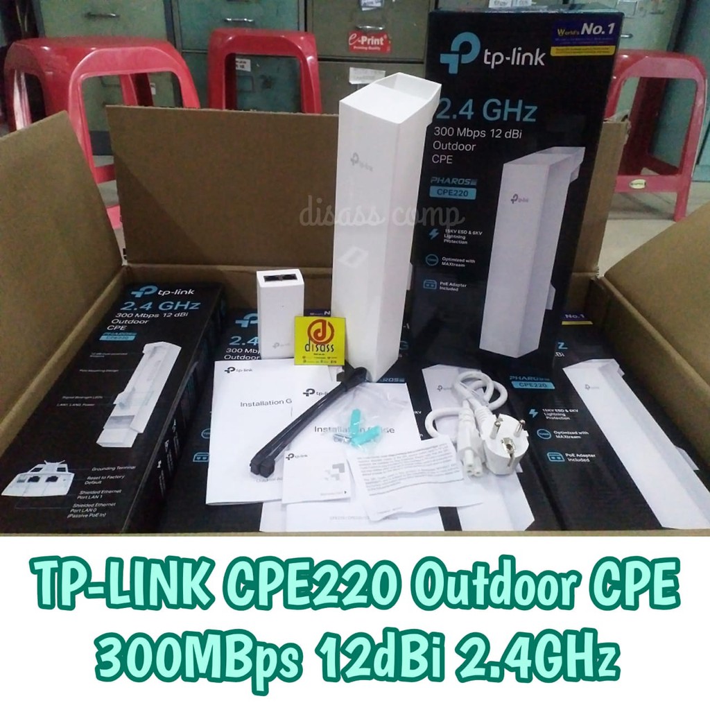 Jual TP-LINK CPE220 WIRELESS ROUTER OUTDOOR - DISASS JOGJA | Shopee ...