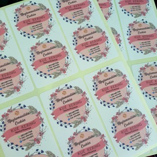 Jual (isi 42 pcs) cetak stiker label isi 42 stiker label ukuran sedang ...