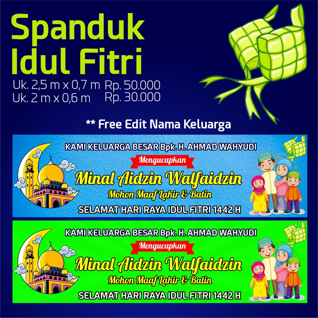 Jual SPANDUK BANNER IDUL FITRI LEBARAN | Shopee Indonesia