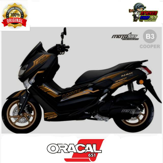 Jual cod Stiker Body Nmax sticker cutting yamaha nmax hitam Couper ...