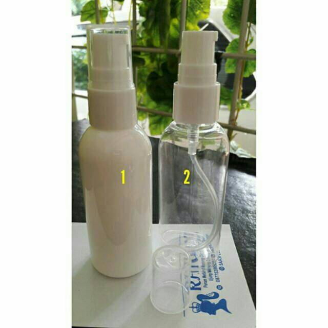Jual Botol 60 ml pet plastik putih,bening pump | Shopee Indonesia
