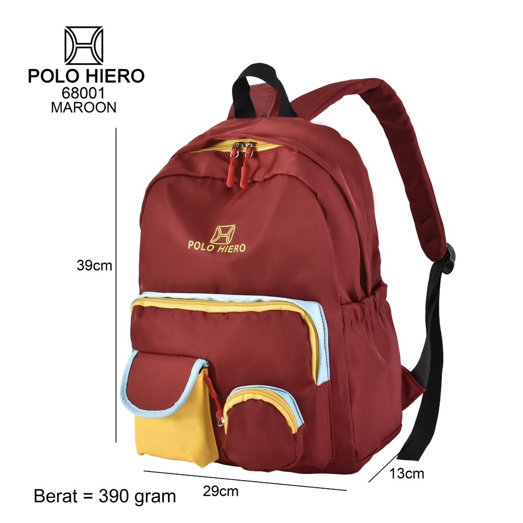 Jual Tas Ransel Polo Hiero 68001 Tas Wanita Import,Tas Punggung,Tas ...
