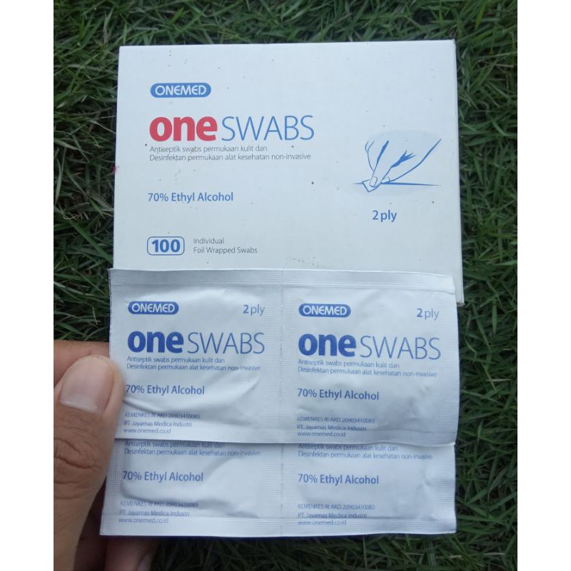 Jual TISSUE ALKOHOL ONEMED ONESWABS 100pcs/BOX | Shopee Indonesia