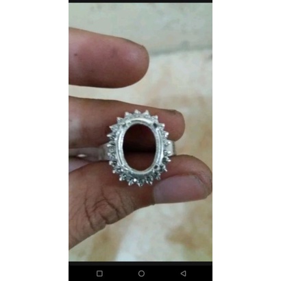 Jual emban cincin cewek perak 925 handmade model full sircon | Shopee ...