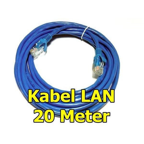 Jual Kabel LAN 20M Cat5E Cat5 Cat 5 20Meter UTP Cable 20 M Network 20 ...