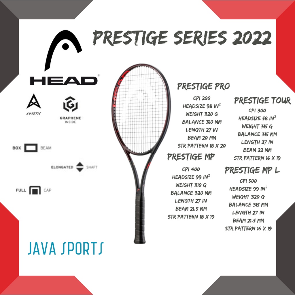 Jual Raket Tenis Head Prestige PRO TOUR MP L 2022 Auxetic | Shopee ...
