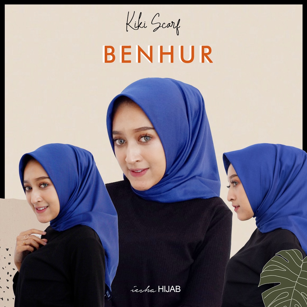 Jual JILBAB SEGIEMPAT BAHAN KATUN ADEM WARNA BENHUR, jilbab biru bca, jilbab biru elektrik ...