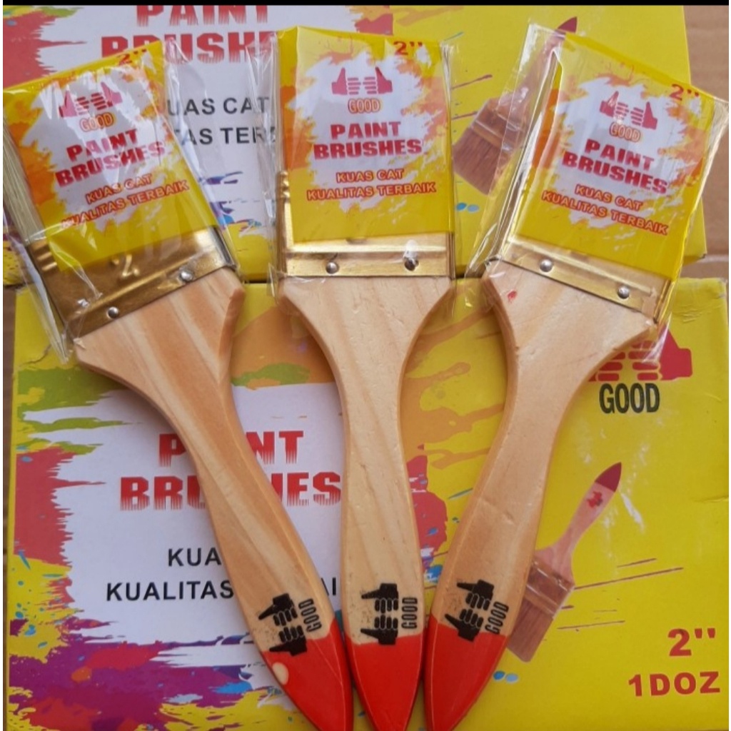 Jual Kuas 2", kuas cat 2 inch, kuas cat 2 dim | Shopee Indonesia