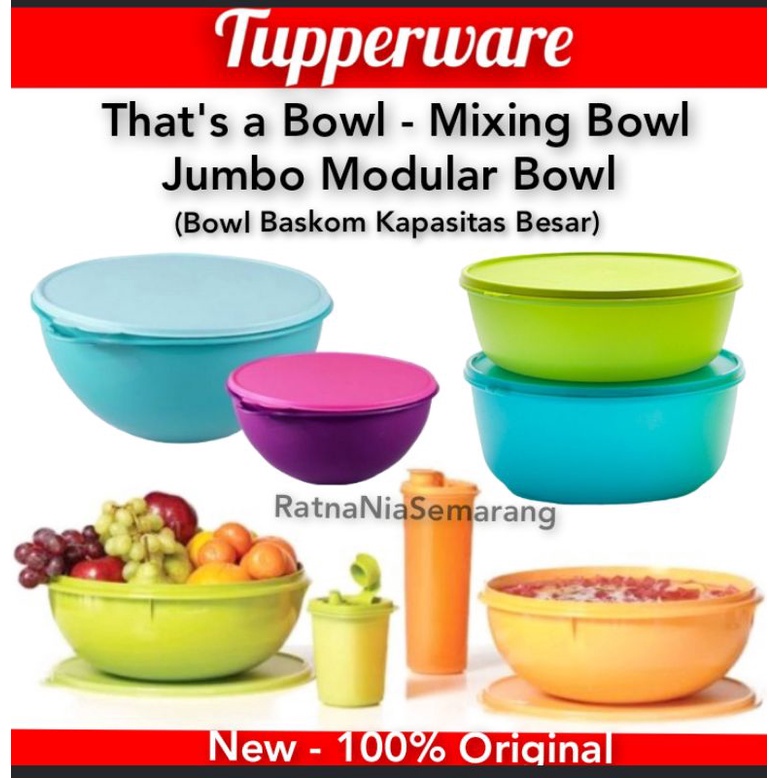 Jual Tupperware (Set) Jumbo Modular Bowl, Fix n Mix, That's a Bowl ...