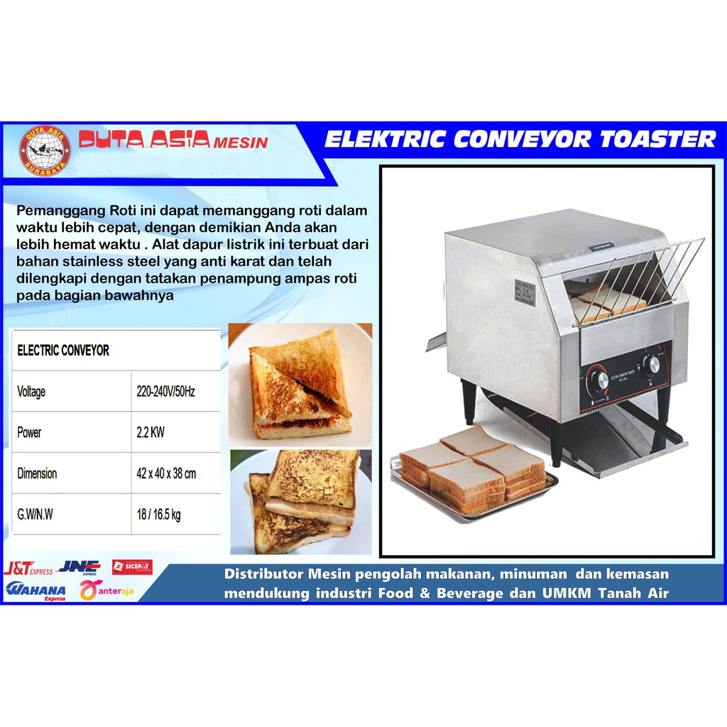 Jual MESIN CONVEYOR PEMANGGANG ROTI TAWAR / TOASTER | Shopee Indonesia