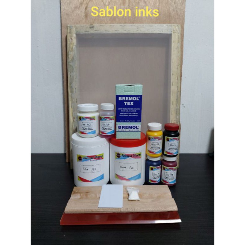 Jual Paket sablon baju - pasta rubber lengkap | Shopee Indonesia