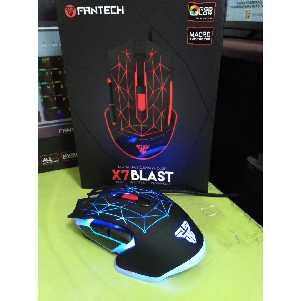 Jual MOUSE GAMING X7 MAKRO FANTECH (STD MACRO) | Shopee Indonesia