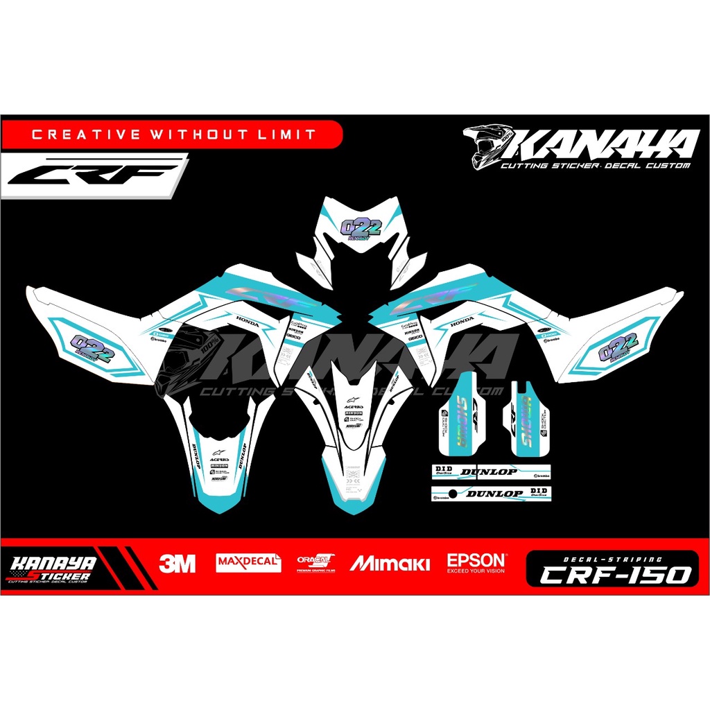 Jual DECAL CRF / DECAL CRF 150L / CRF 450 / SUPERMOTO / DECAL CUSTOM ...