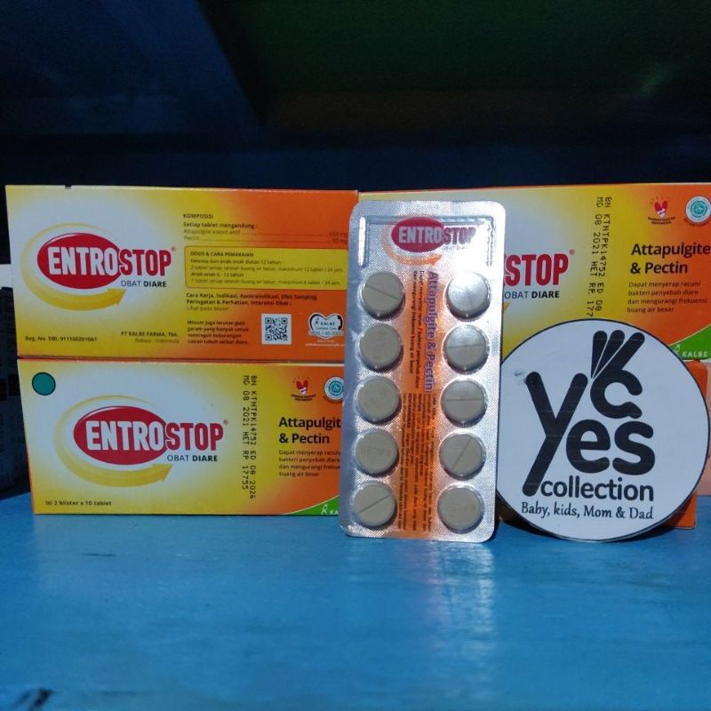 Jual Entrostop Tablet 1 blister 10 Tablet Obat Mencet Diare buang air ...