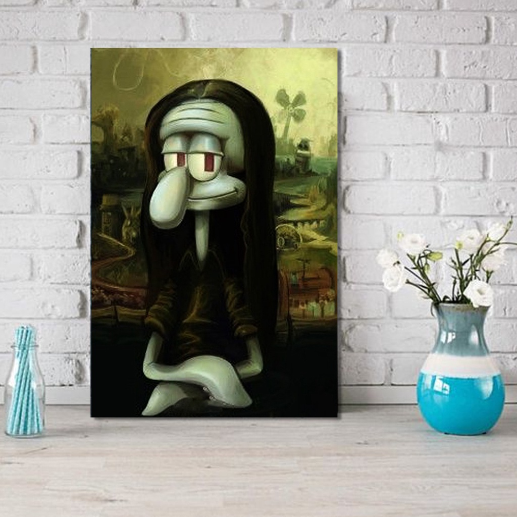 Jual Hiasan Dinding WallCoustem (Lukisan Squidward Quincy Tentacles ...