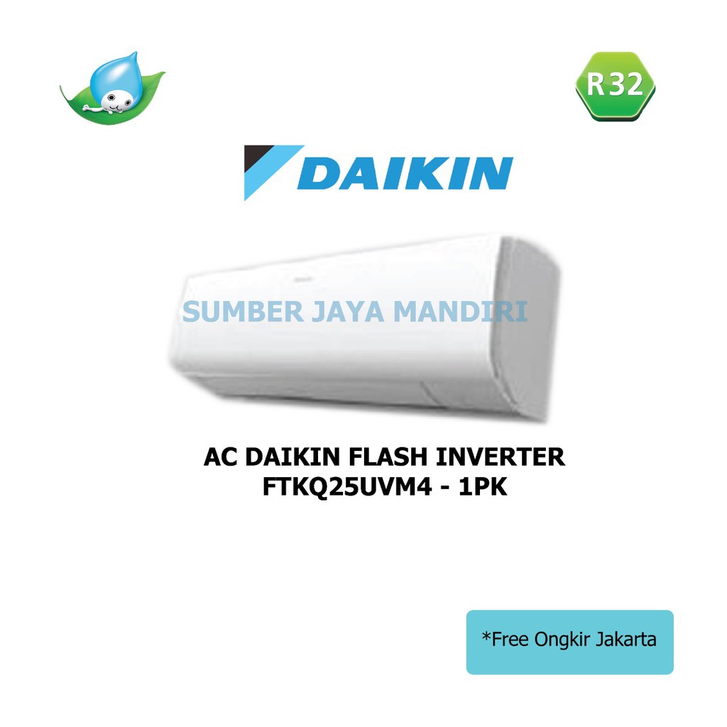 Jual AC DAIKIN FLASH INVERTER FTKQ25UVM4 - 1PK | Shopee Indonesia
