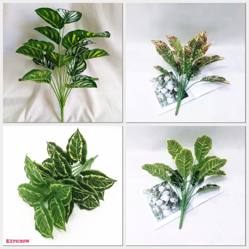 Jual MYSTYLE DAUN 18CB TANAMAN HIAS ARTIFISIAL BUNGA PALSU DAUN PLASTIK ...