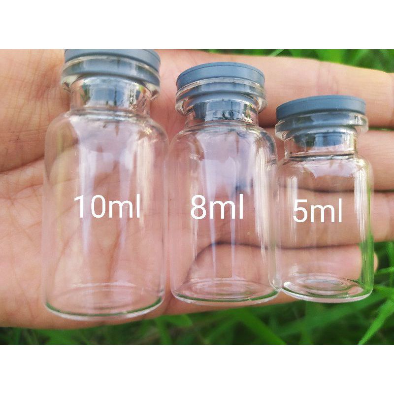 Jual botol vial tutup karet 5ml & 10ml | Shopee Indonesia