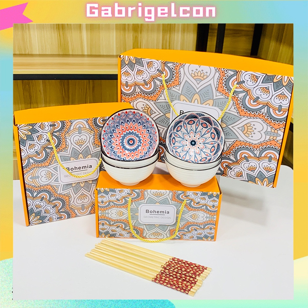 Jual Mangkok set premium peralatan makan/Mangkok set keramik Souvenir ...