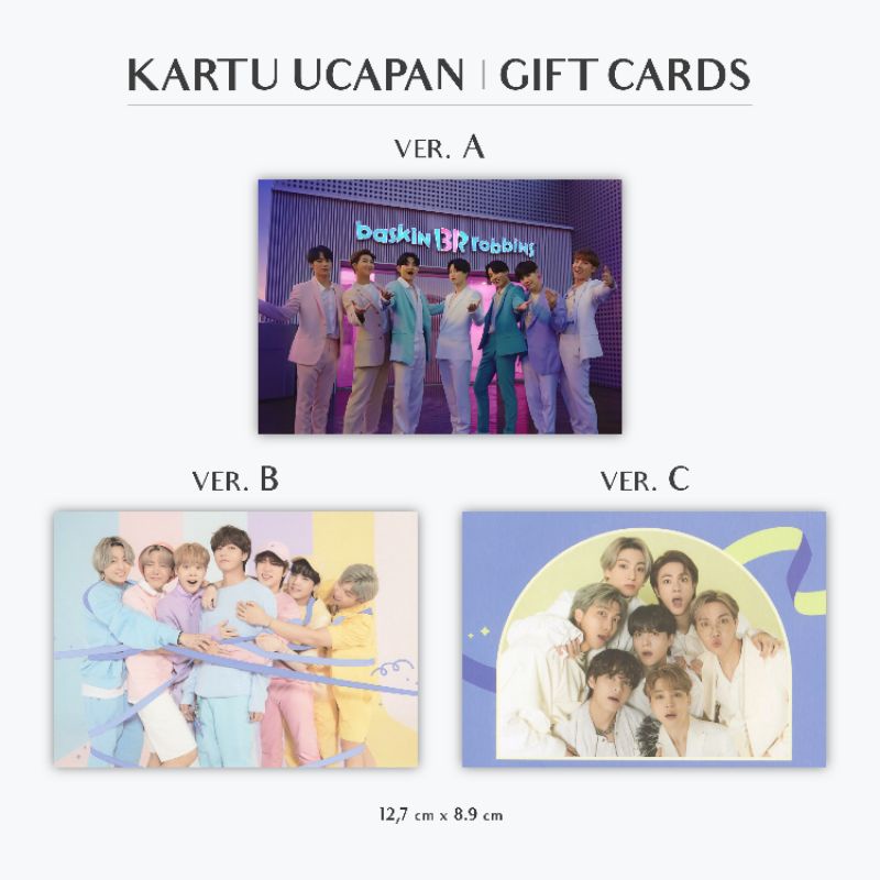 Jual KPOP BTS Gift Card Kartu Ucapan BTS | icandle_id | Shopee Indonesia