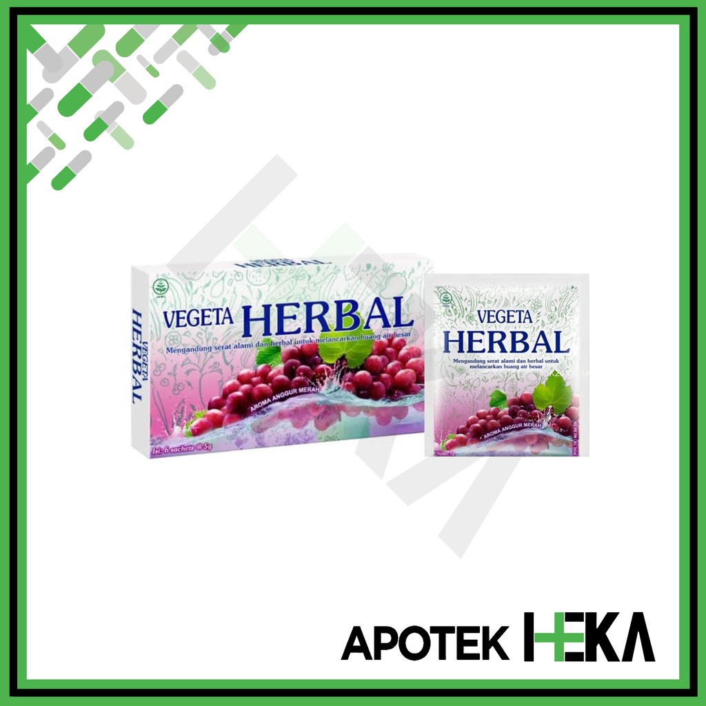 Jual Vegeta Herbal Anggur Dus isi 6 Sachet - Melancarkan BAB (SEMARANG ...