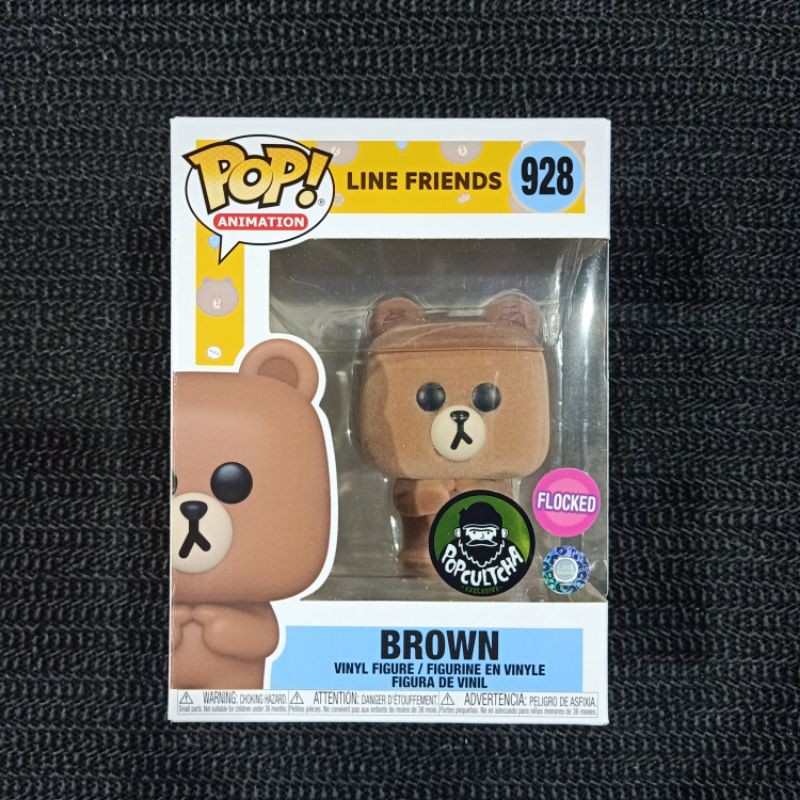Jual Funko Pop! Line Friends : Brown (Flocked) #928 (Popcultcha ...