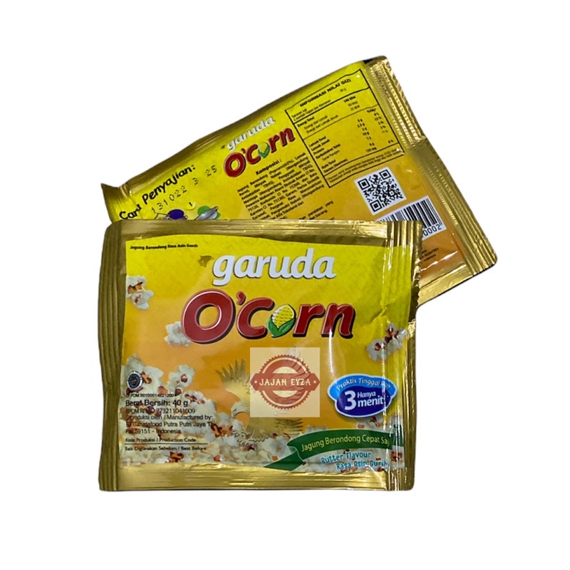 Jual garuda o'corn jagung sachet / garuda popcorn jagung siap masak ...