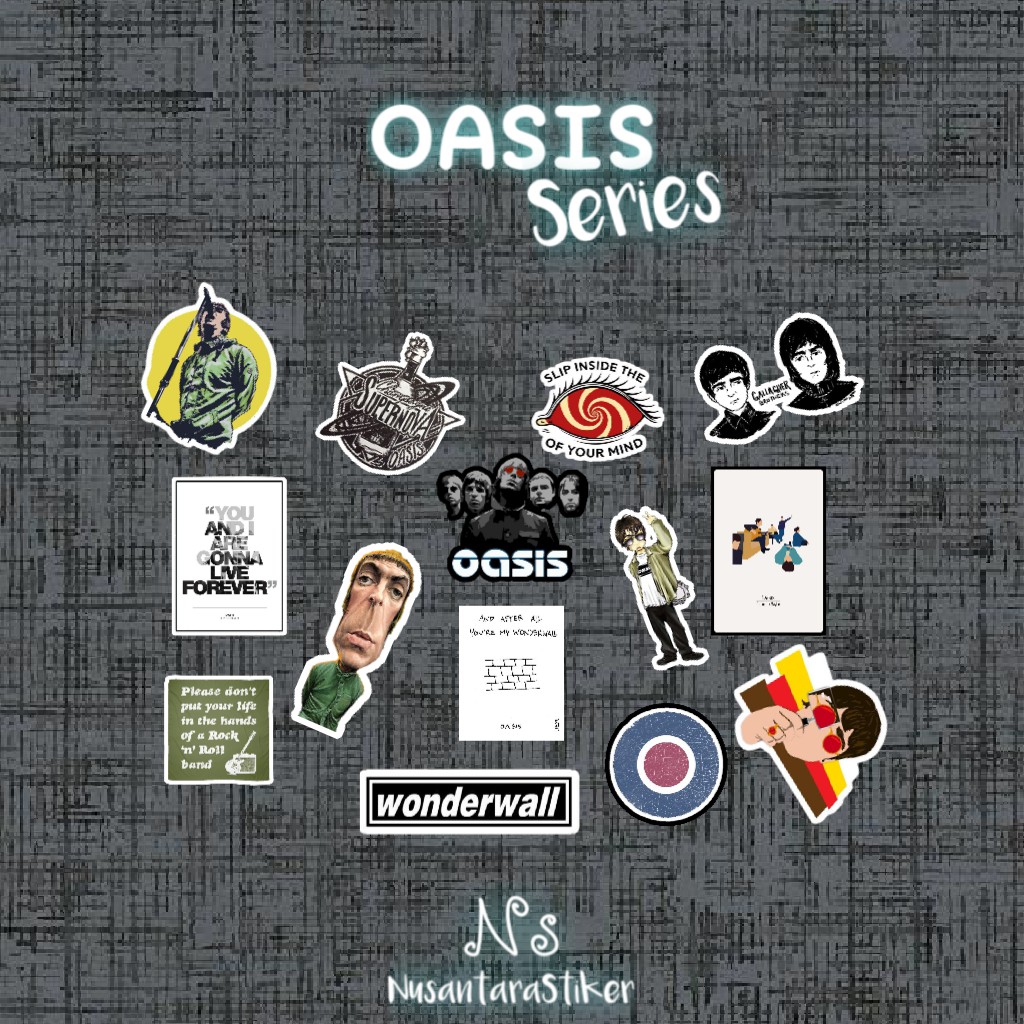 Jual STICKER BAND OASIS SERIES STIKER TUMBLR CASE HANDPHONE LAPTOP ...