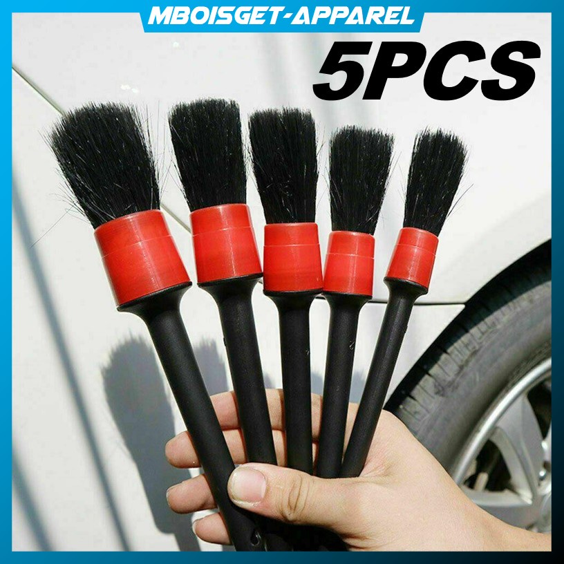 Jual MBOISGET - Car Cleaning Brush Set 5pcs Auto Detail Brush Set AUTO ...