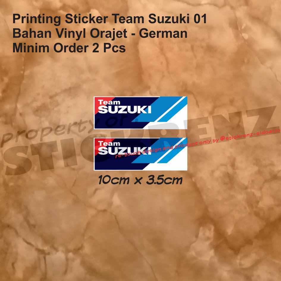 Jual Stiker Printing Sticker Team Suzuki 01 | Shopee Indonesia