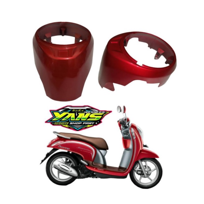 Jual Cover batok A speedometer scoopy fi esp k16 merah maroon non Ori ...