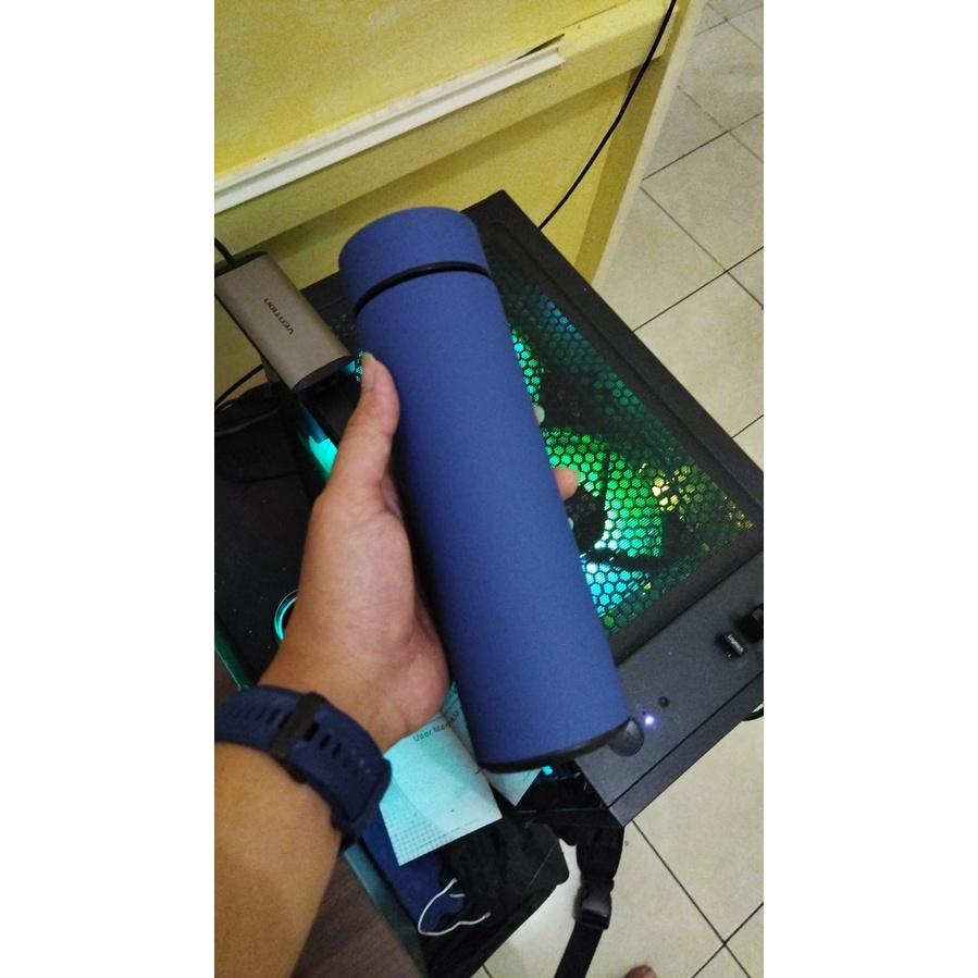 Jual Tumbler Thermos Suhu LED Display Double Wall Doff Glossy Grafir ...