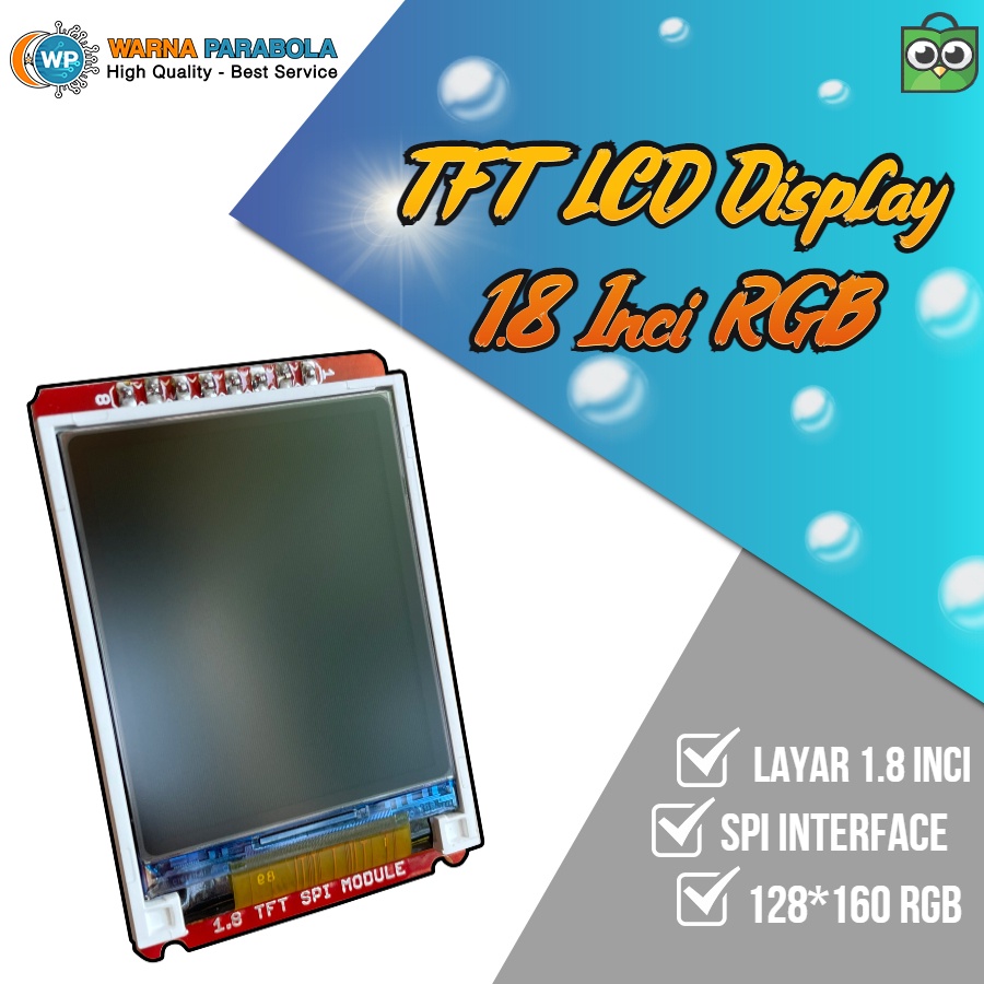 Jual LCD DISPLAY TFT 1.8 RGB SPI 128x160 PIXEL ARDUINO Raspberry ESR ...